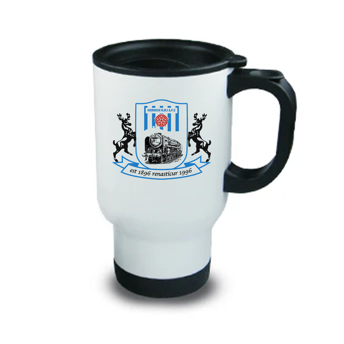 HORWICH RMI AFC 14oz TRAVEL MUG – The Trophy Room