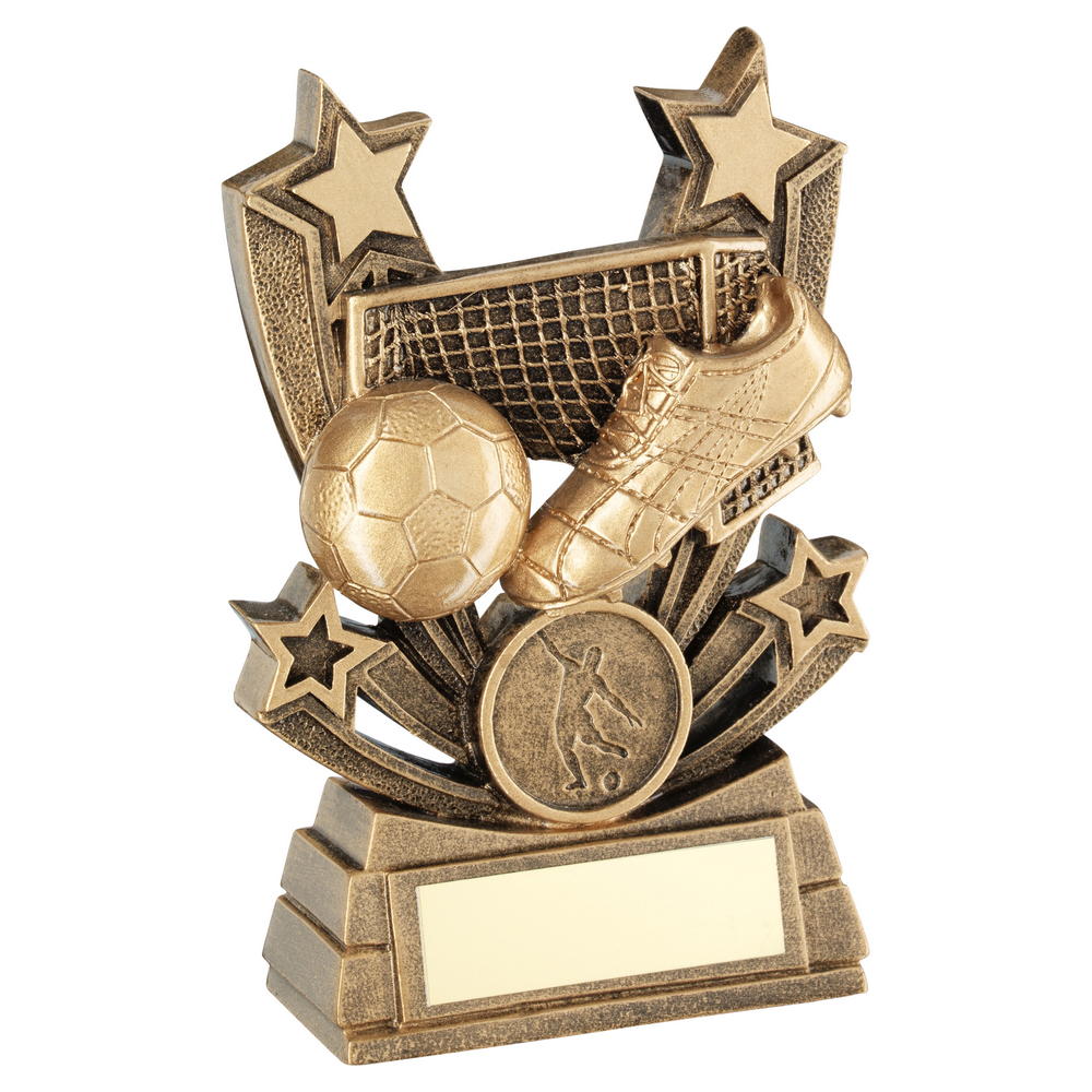 BRZ/GOLD SHOOTING STAR SERIES FOOTBALL TROPHY (1in CENTRE) – The Trophy ...
